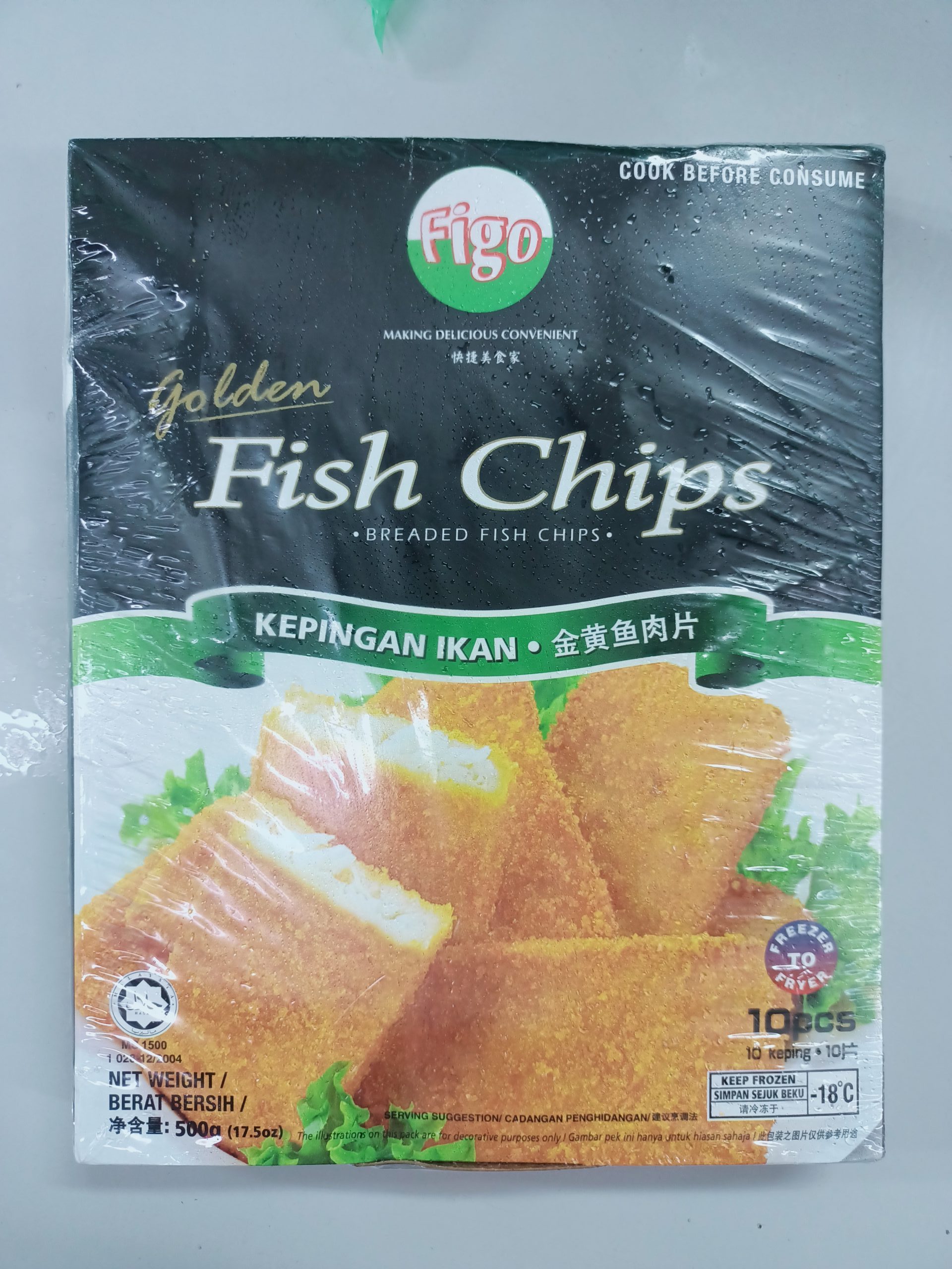 FIGO GOLDEN FISH CHIP 500GM – C&S Frozen Food