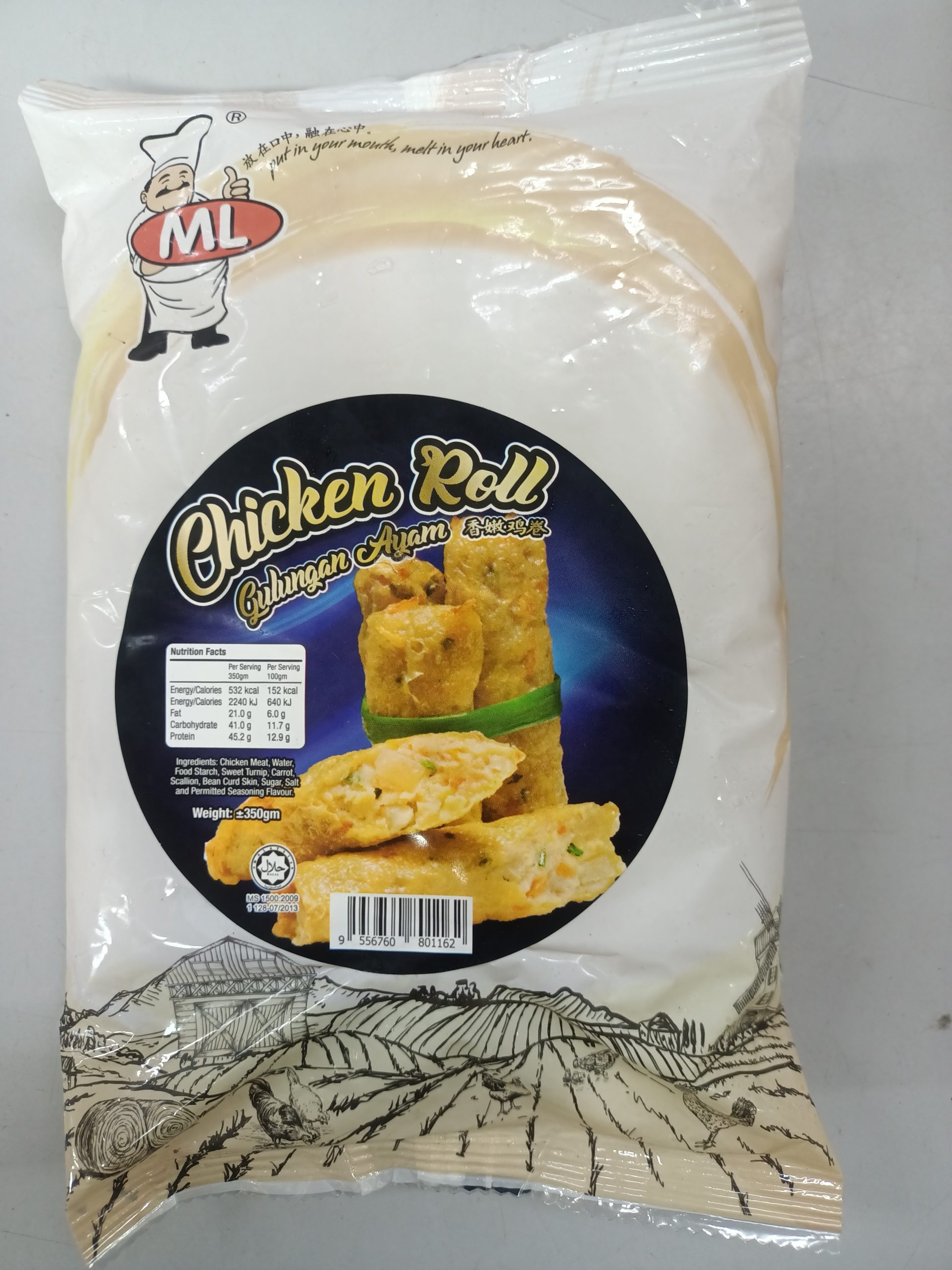 ML CHICKEN ROLL 350GM – C&S Frozen Food