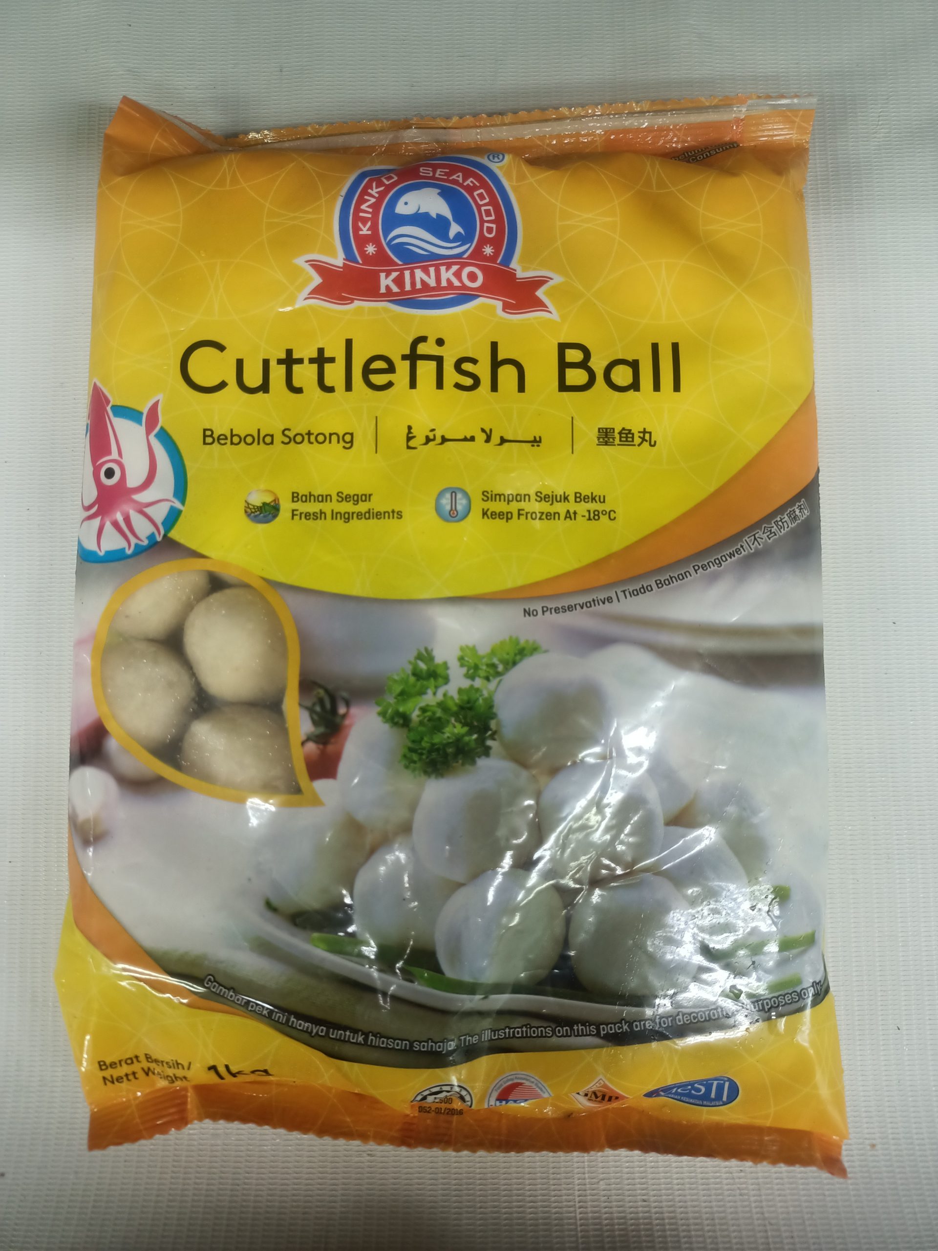 KINKO CUTTLEFISH BALL 1KG – C&S Frozen Food