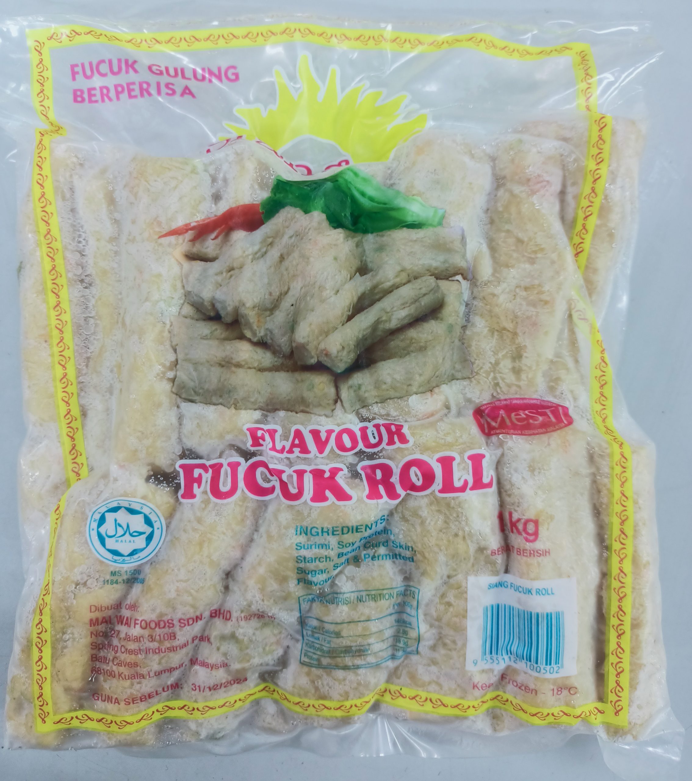 SIANG FUCUK ROLL 1KG – C&S Frozen Food
