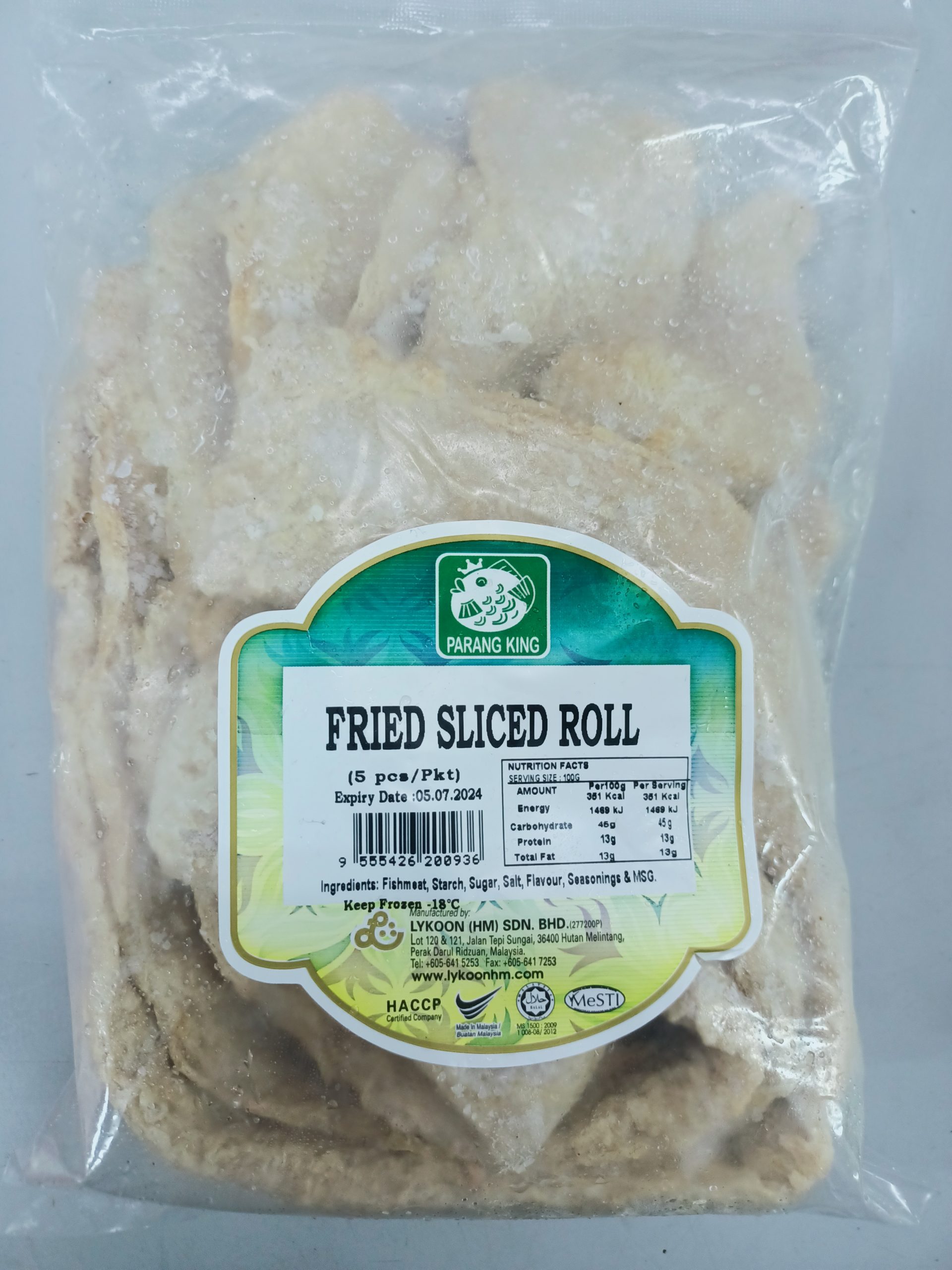 DL FRIED SLICE ROLL 5’S – C&S Frozen Food