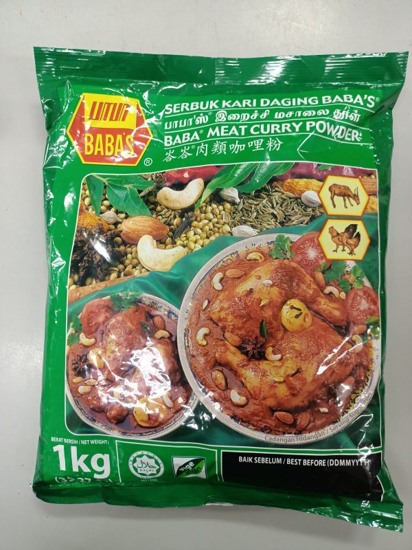 BABA’S SERBUK KARI DAGING 1KG – C&S Frozen Food