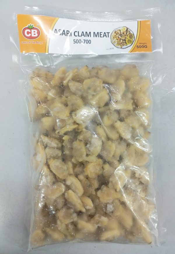 ASARI CLAM MEAT 500-700 500GM – C&S Frozen Food