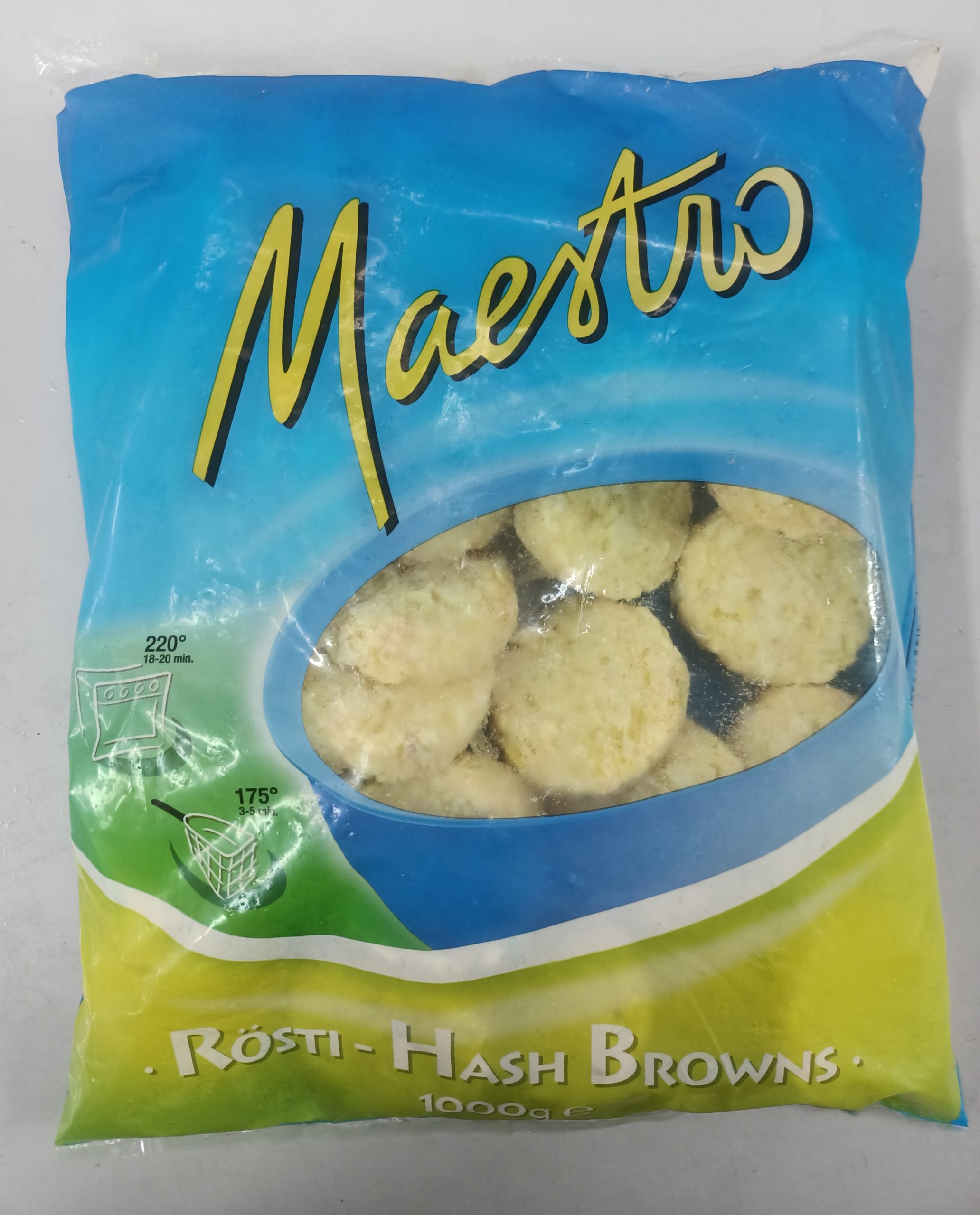 MAESTRO HASHBROWN BULAT 1KG – C&S Frozen Food