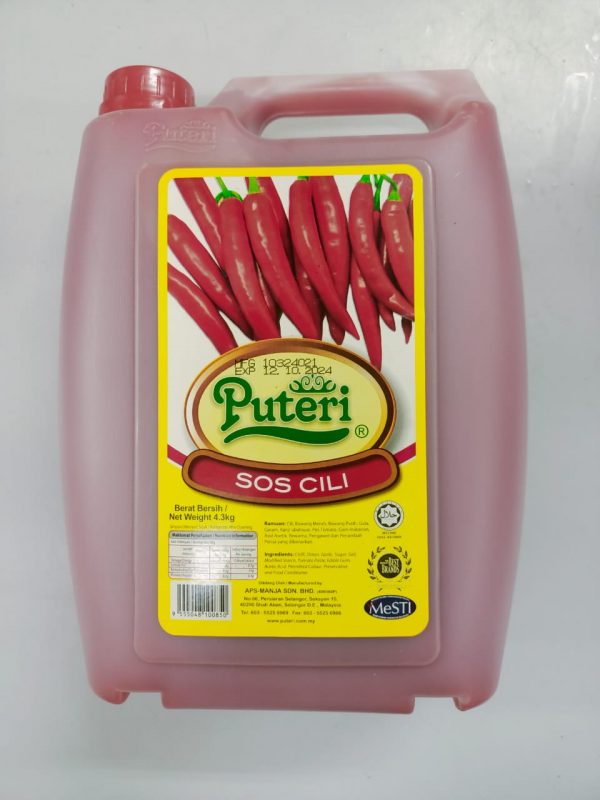 PUTERI CHILLI SAUCE 4.3KG – C&S Frozen Food