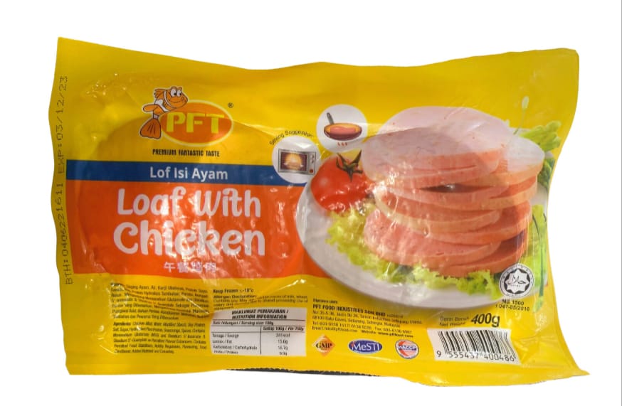 PFT CHICKEN MEAT LOAF 400GM – C&S Frozen Food