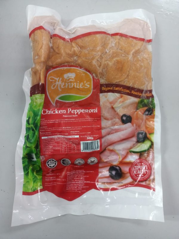 HENNIE’S CHICKEN PEPPERONI 500GM – C&S Frozen Food