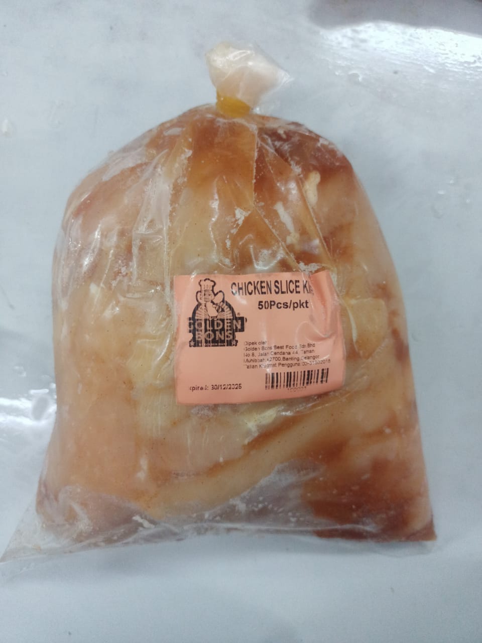 GOLDEN BONS SATAY CHICKEN SLICE 50’S – C&S Frozen Food