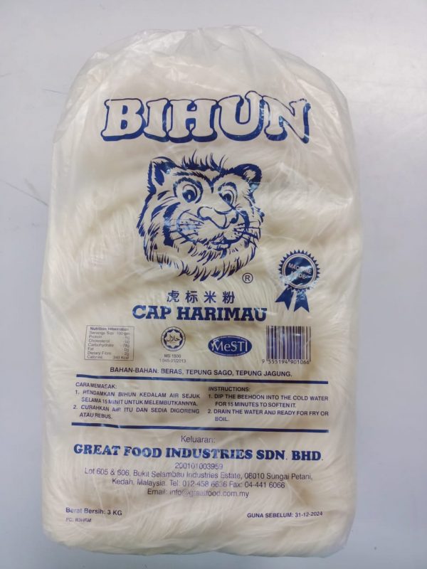 BIHUN HARIMAU 3KG – C&S Frozen Food
