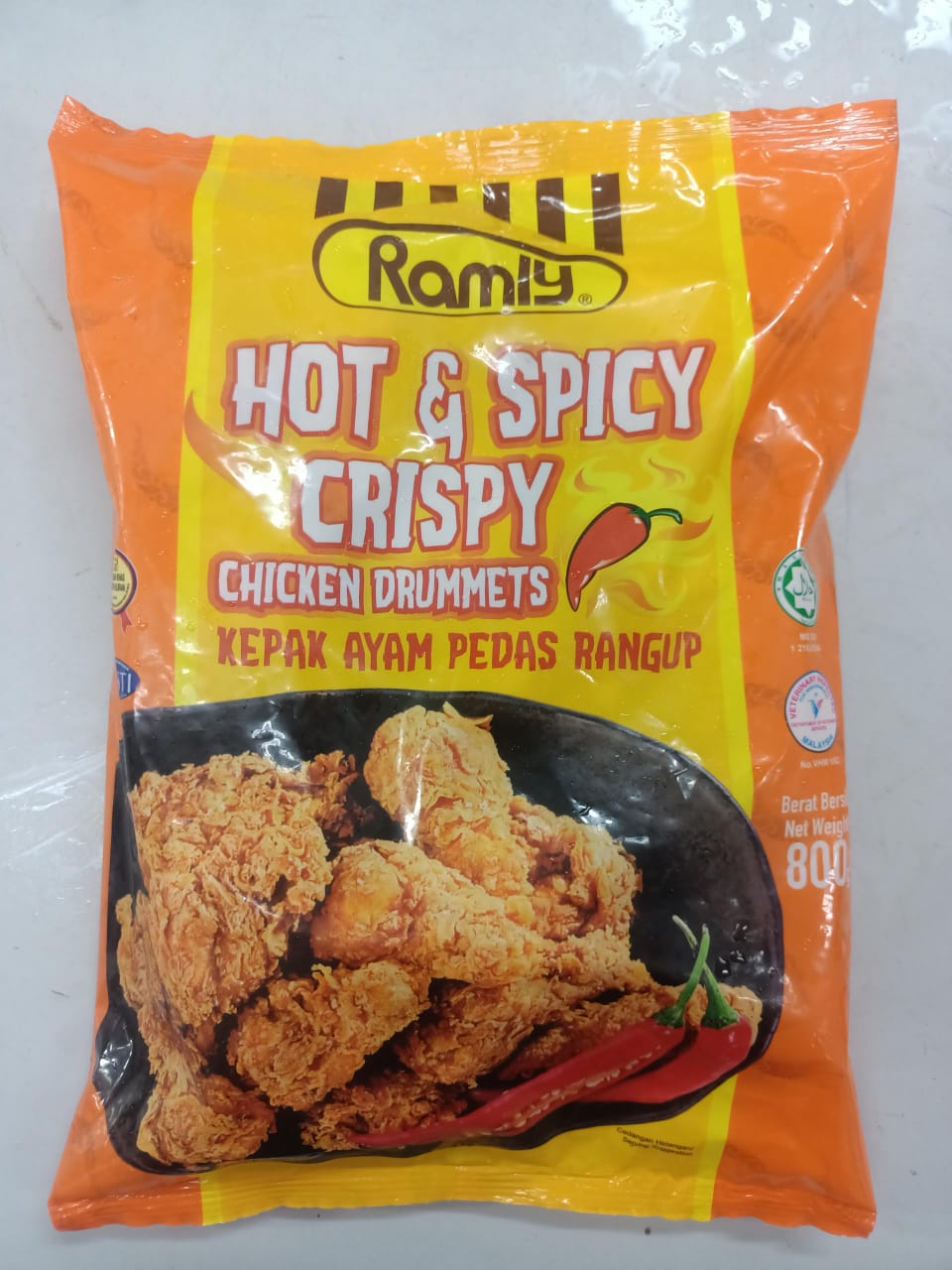 RAMLY HOT SPICY CRISPY CHICKEN DRUMMET 800GM – C&S Frozen Food