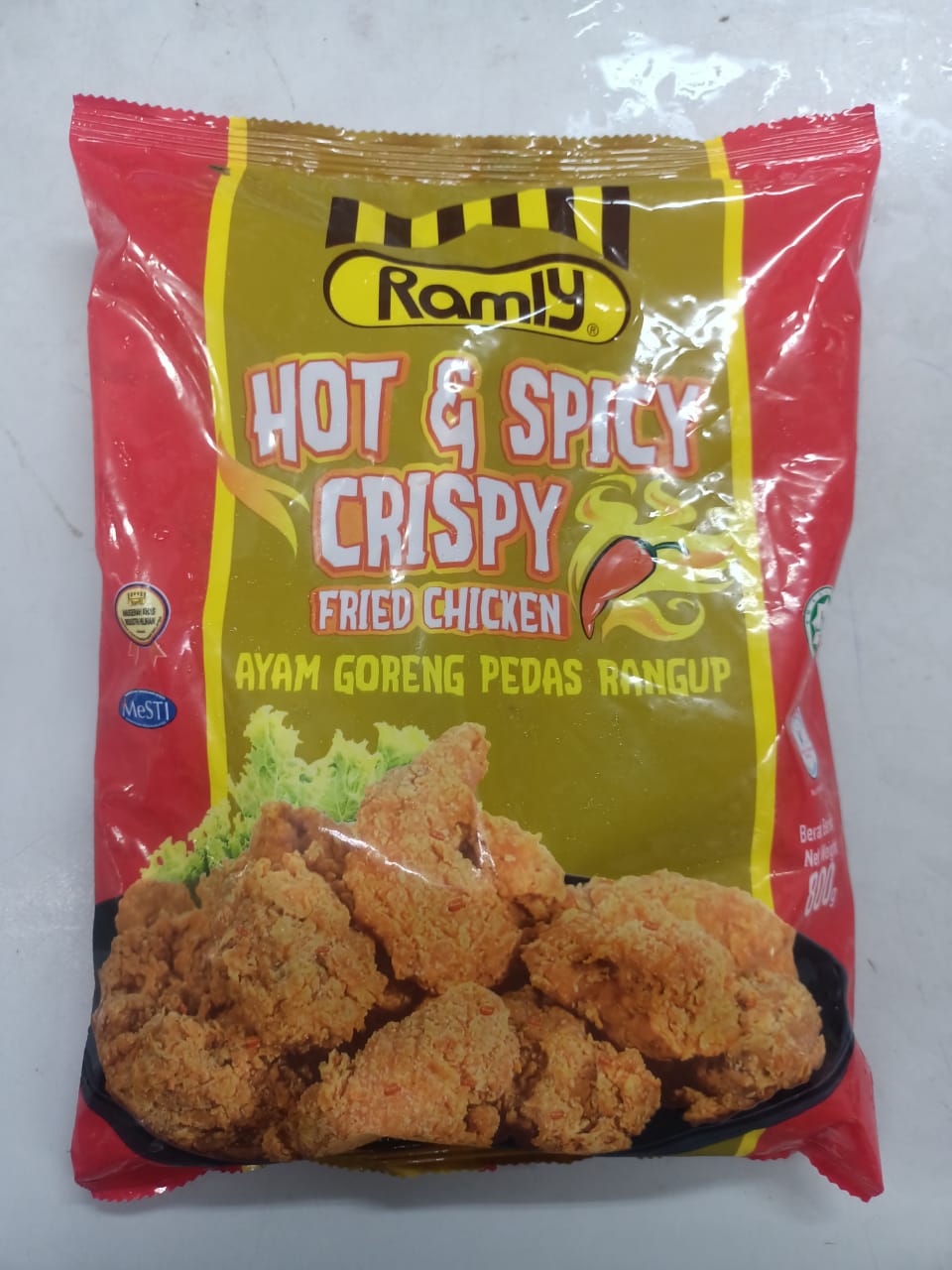 RAMLY HOT SPICY CRISPY FRIED CHICKEN 800GM – C&S Frozen Food
