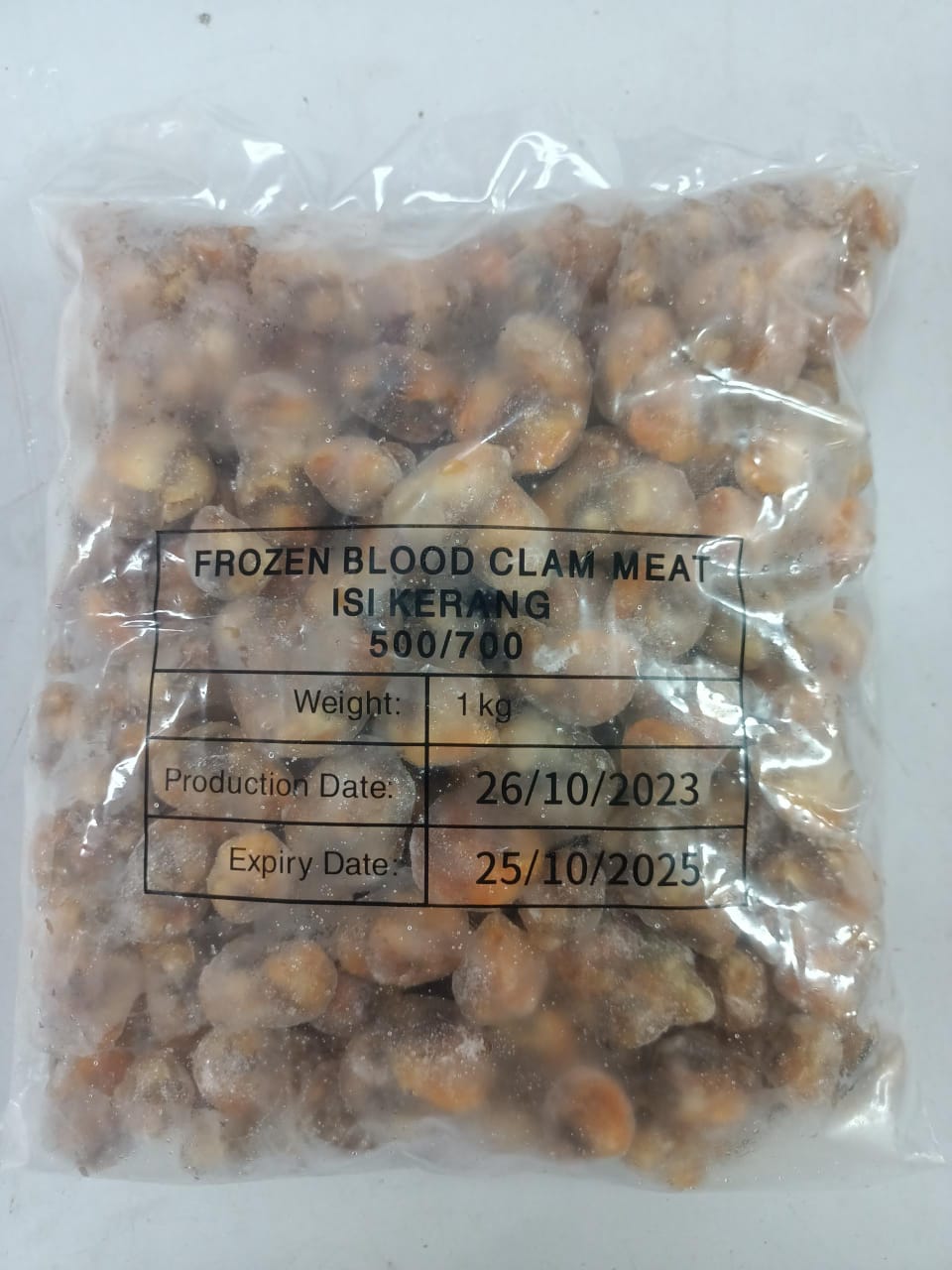 ISI KERANG KECIL 500-700 1KG – C&S Frozen Food